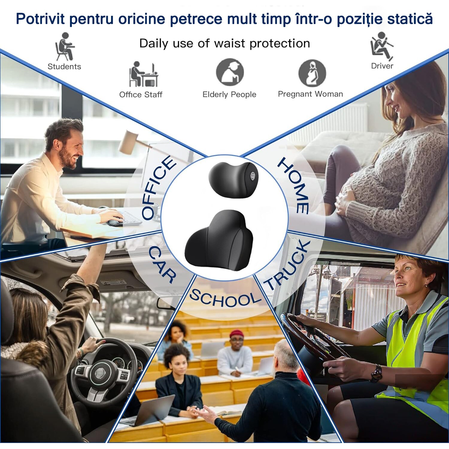 Set perna lombara si perna pentru gat, BYONDSELF®, corectare a pozitiei ...
