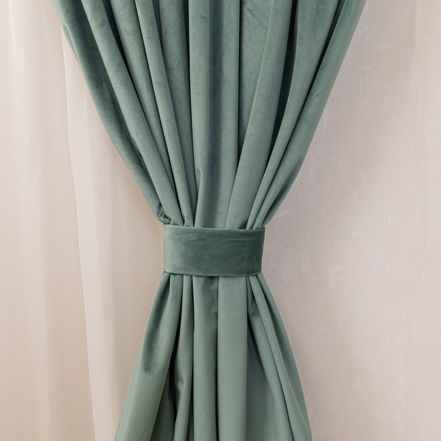 Set 5 piese Hiko, doua draperii scurte 2x140x130cm din catifea Comfy ...