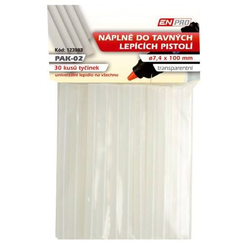 Set 30 baghete silicon PAK-02, ENPRO, 7.4 x 100 mm, Transparent - eMAG.ro