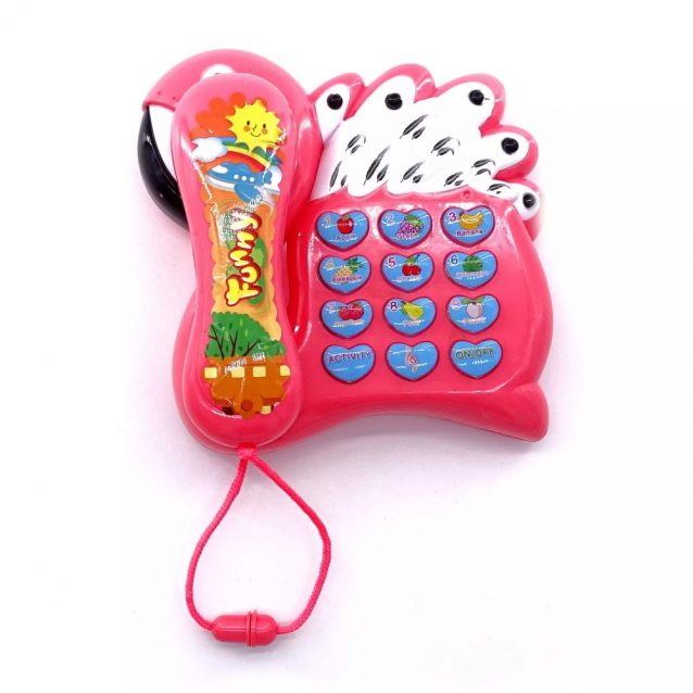 Jucarie interactiva telefon cu lumini si muzica Flamingo - eMAG.ro