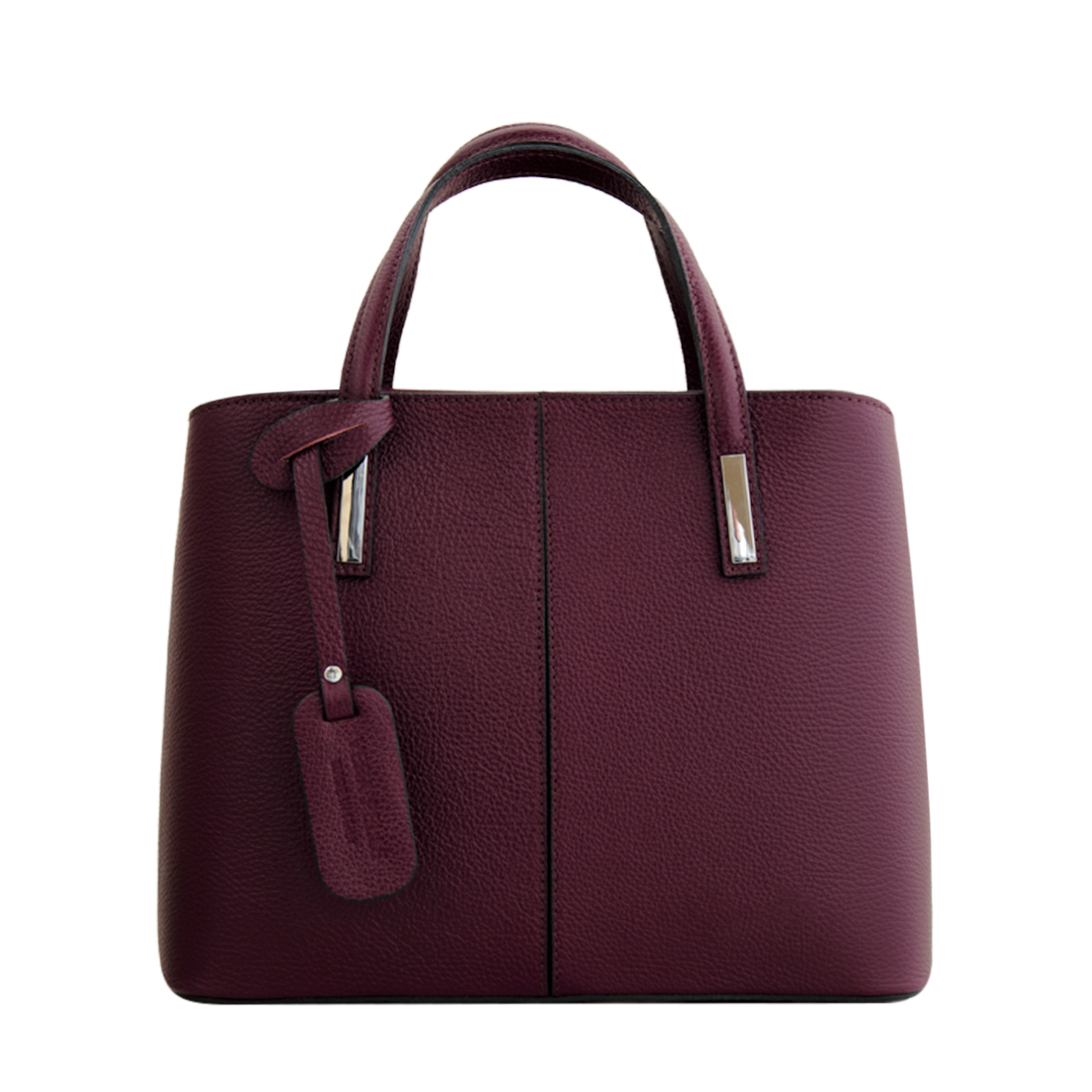 Geanta de dama din piele naturala Eva Bags, Simina rosu cardinal ...