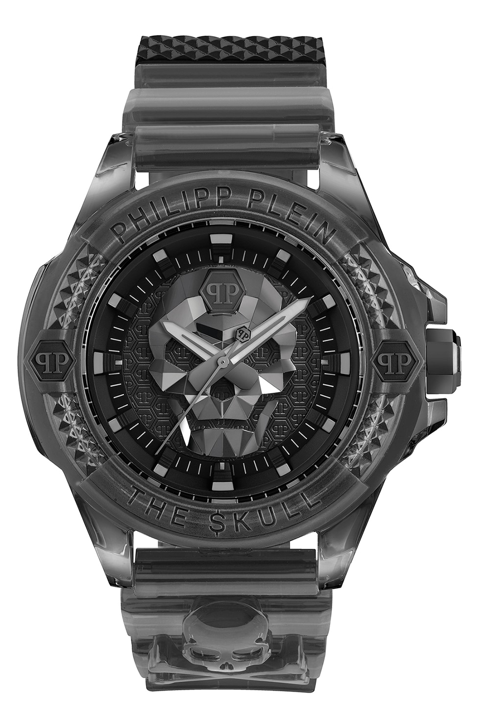 Philipp Plein, Ceas cu o curea de plastic si trei indicatoare, Negru ...