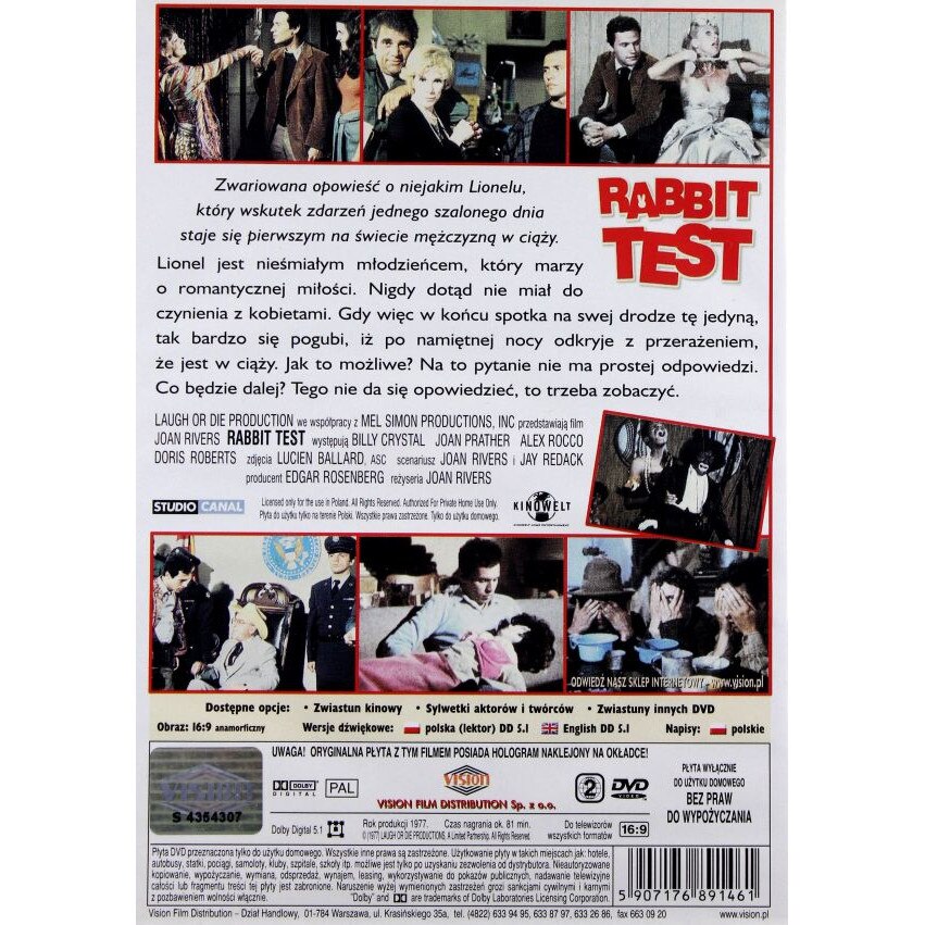 Rabbit Test [DVD] - eMAG.bg
