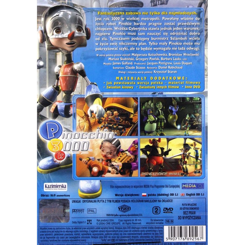 Pinocchio 3000 [DVD] - eMAG.bg