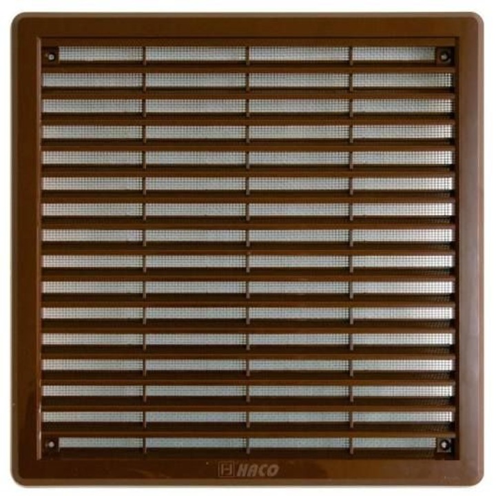 Grilaj ventilatie Haco, 300x300mm, Plastic, Maro - eMAG.ro