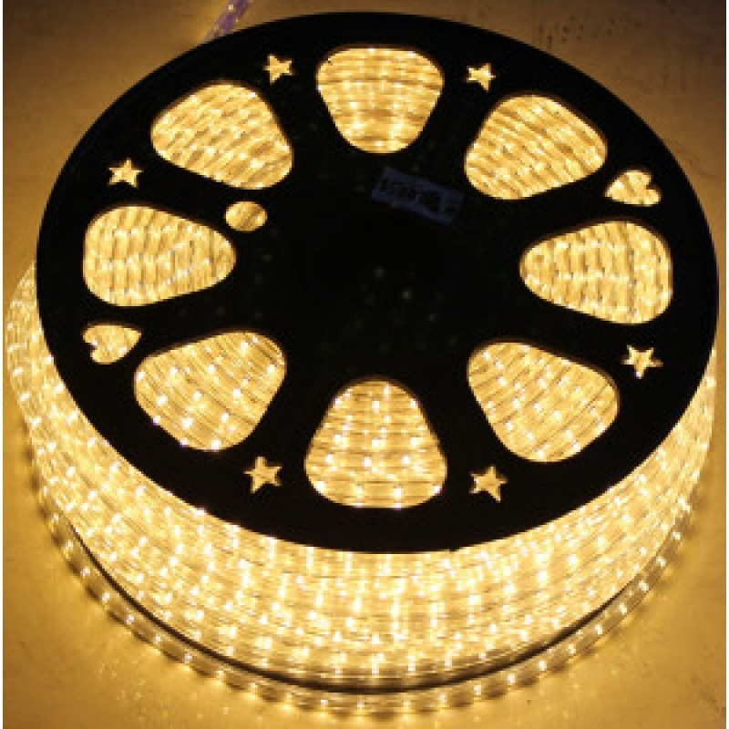 Banda LED 220v densitate 60-ml alb cald 3500 K - eMAG.ro