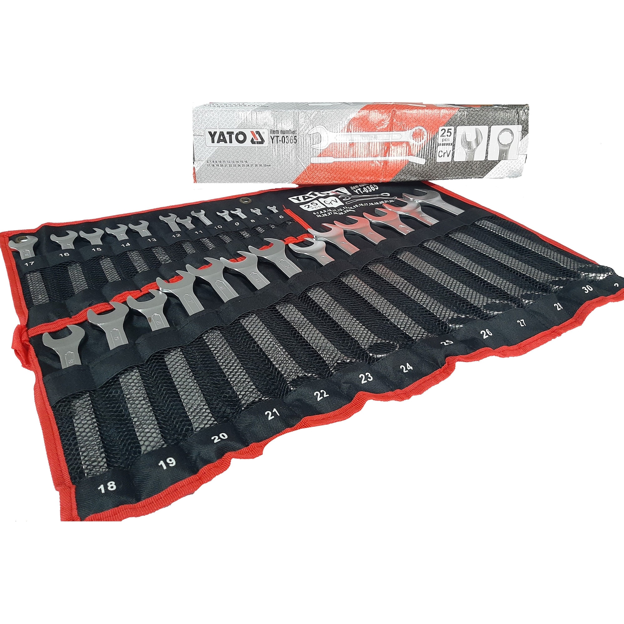 Set chei combinate Yato YT 0365 25 piese - eMAG.ro