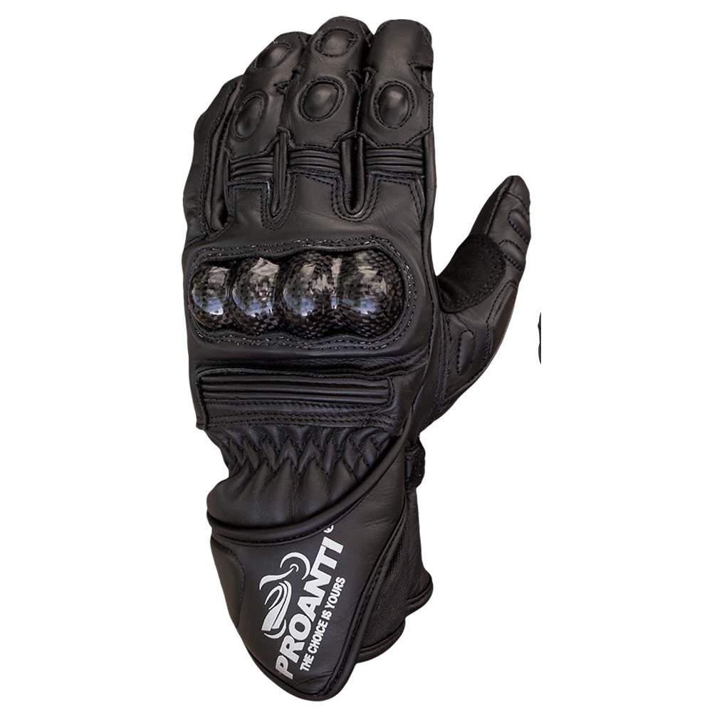 Manusi moto Race, proanti, Piele naturala, Negru, L - eMAG.ro