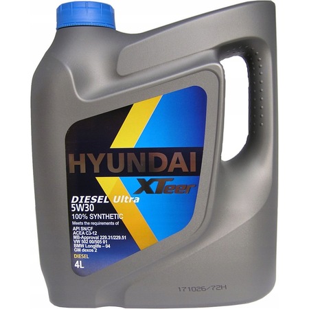 Ulei de motor XTeer Diesel Ultra, Hyundai, 5W30, 4L - eMAG.ro