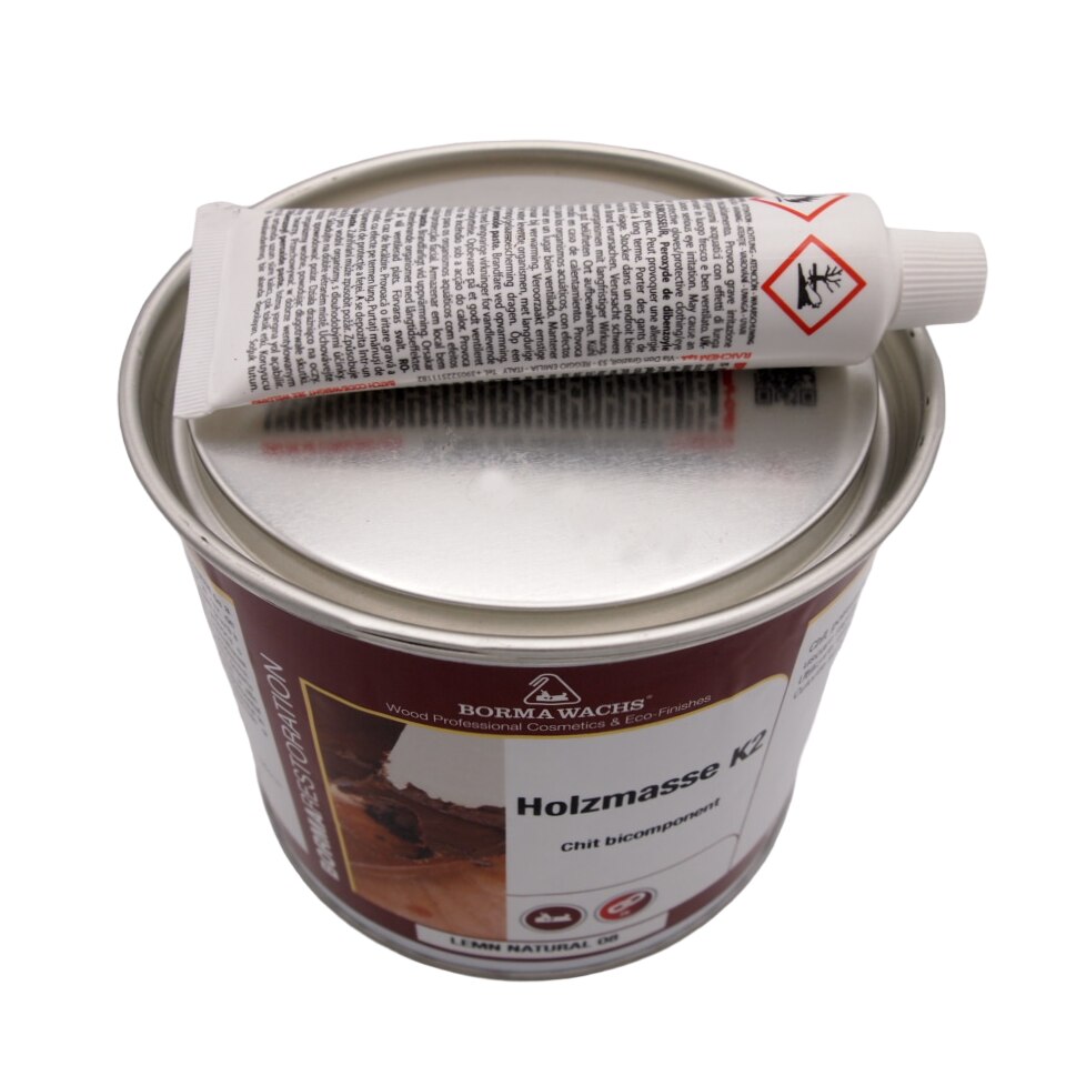 Chit bicomponent pe baza de solvent pentru lemn, Borma Wachs, 750 grame ...
