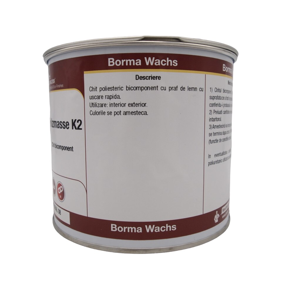 Chit bicomponent pe baza de solvent pentru lemn, Borma Wachs, 750 grame ...