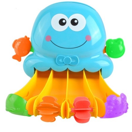 Jucarie de baie interactiva, tobogan cu apa caracatita, 27cm x 30cm ...