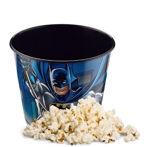 Bol pentru popcorn Mercaton® din plastic, 2 L, 17 x 14 cm, Model Batman ...