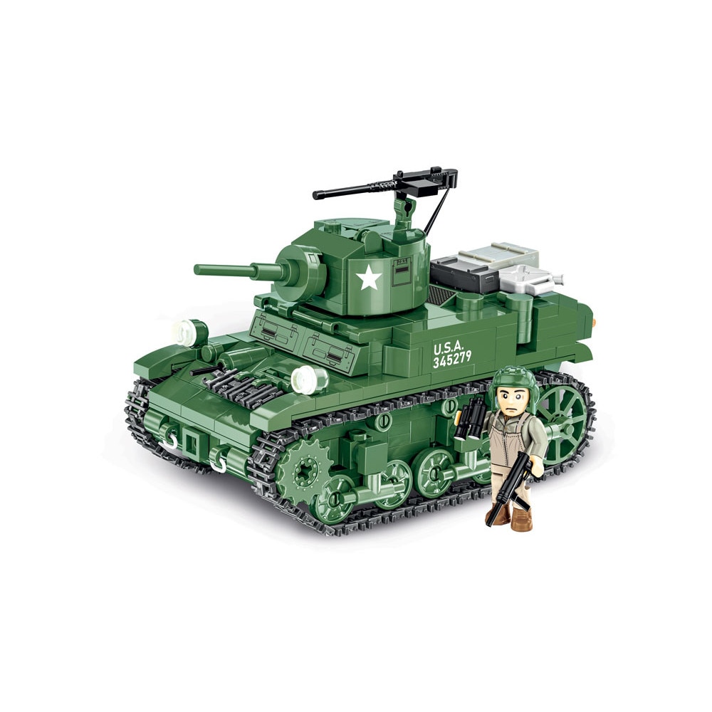 Конструктор Cobi M3A1 Stuart, 490 части - eMAG.bg