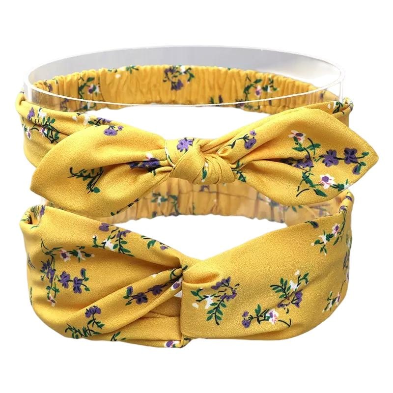 Set 2 bentite de par, Izmael, Bumbac/Poliester, Galben - eMAG.ro