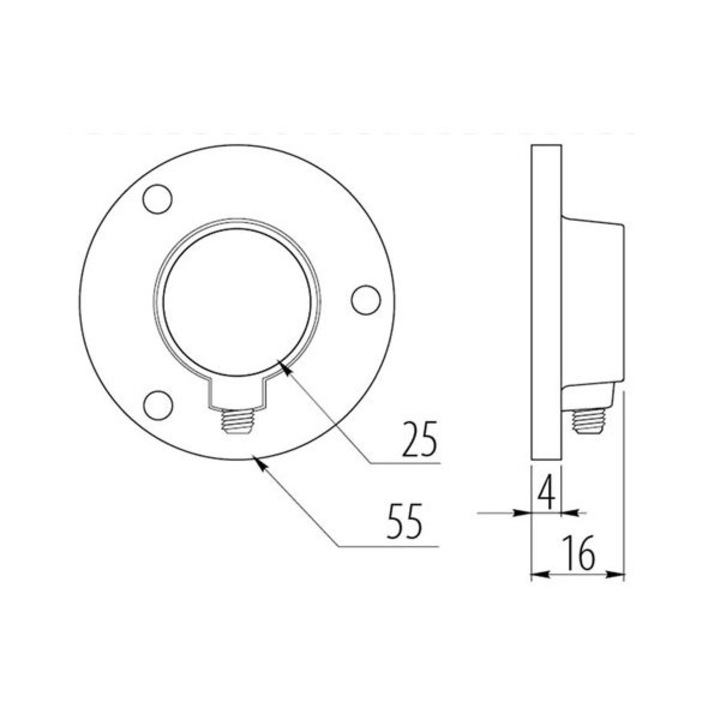 Suport bara rotunda D25mm GTV - eMAG.ro