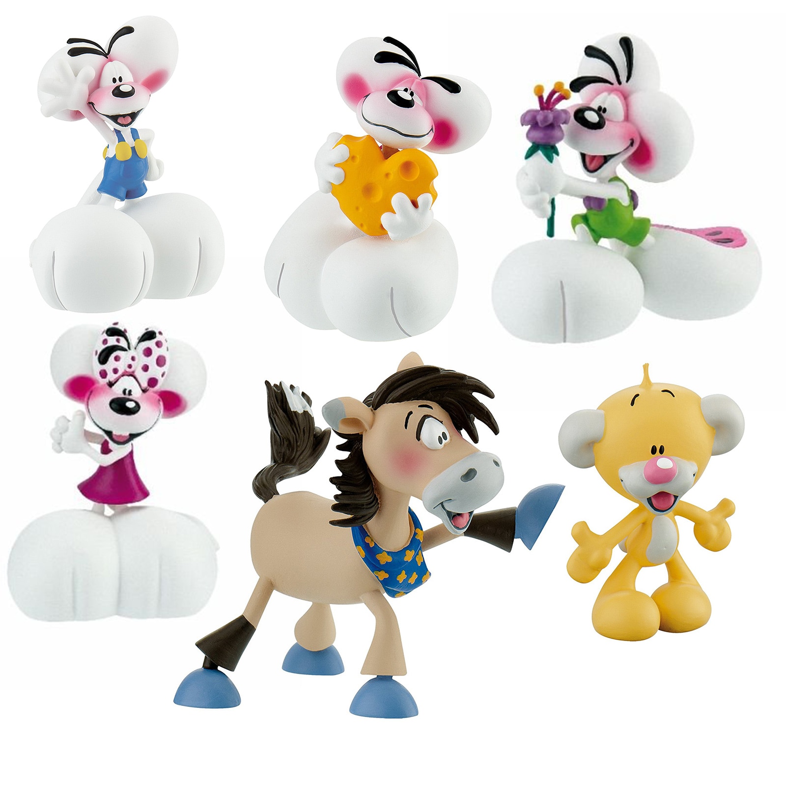 Set figurine diddl si Pimboli, Bullyland, 11.5x15x5 cm, Multicolor ...