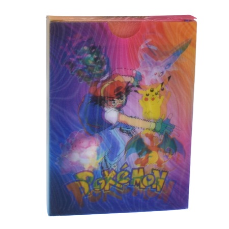 Joc de carti Pokemon Gold 3D Hologram Lenticular, Pachet 27 piese - eMAG.ro
