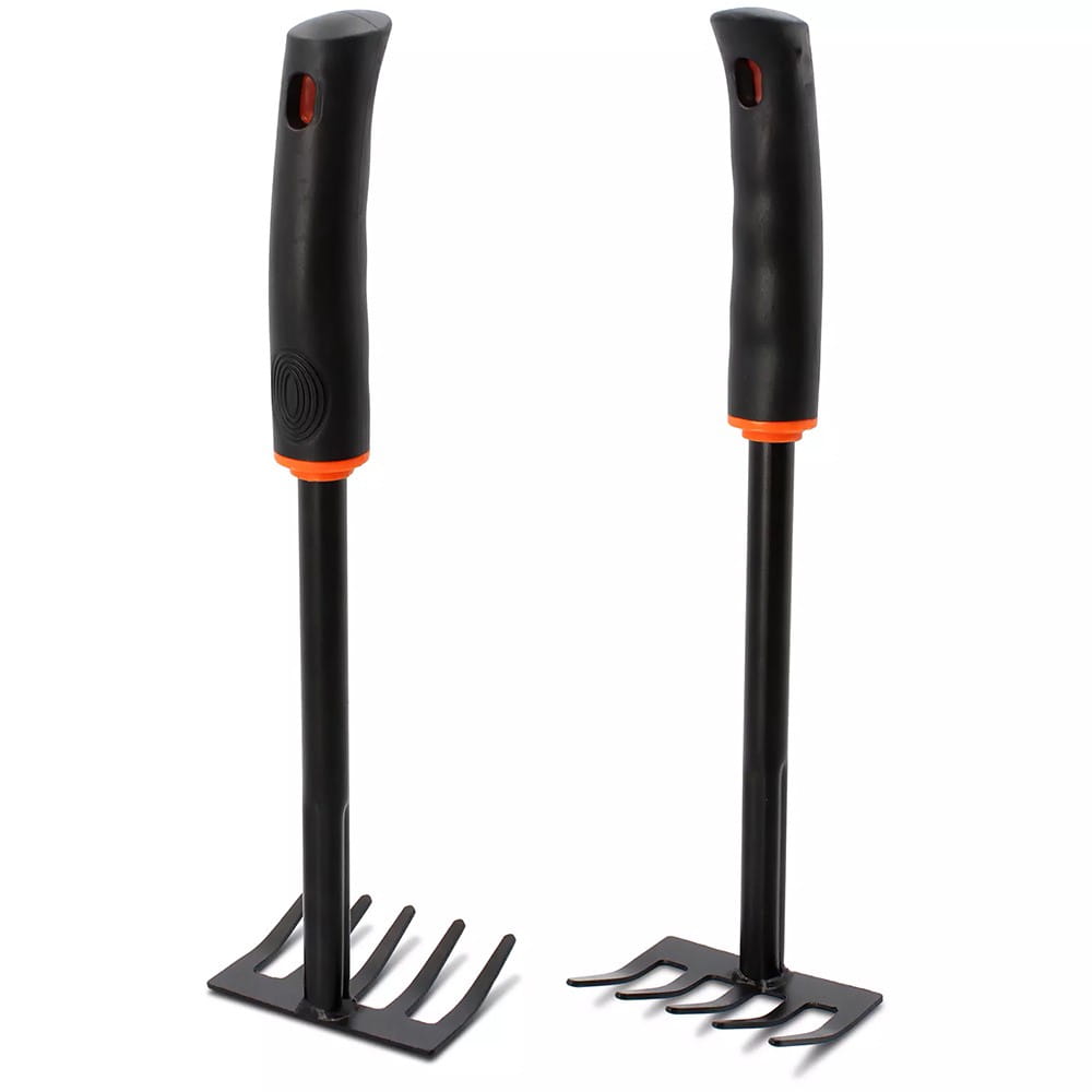 Grebla de gradina, Bradas, Plastic/Otel, Negru - eMAG.ro