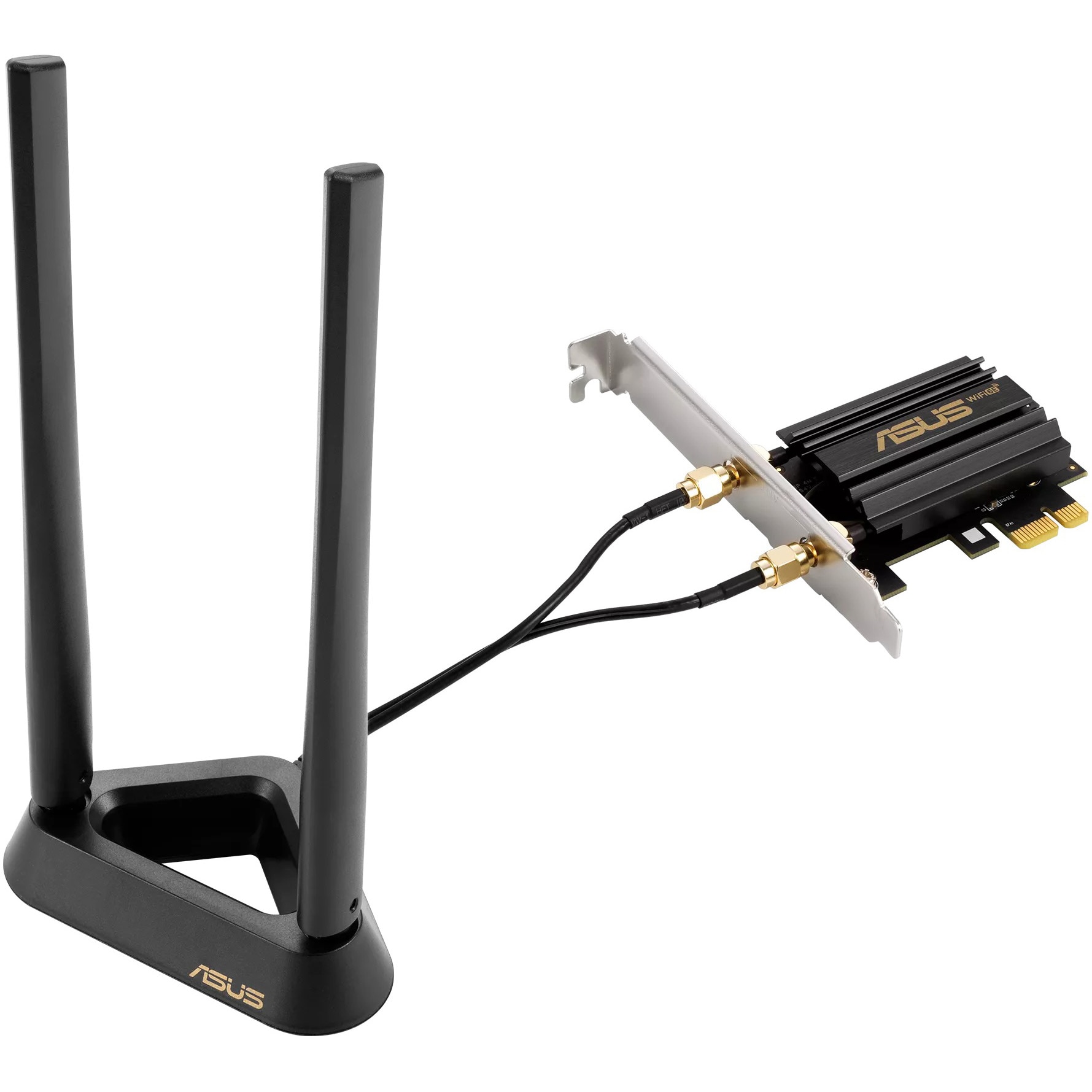Placa de retea ASUS PCE-AXE59BT, AX5400, Wi-Fi 6E, Bluetooth 5.2 - eMAG.ro
