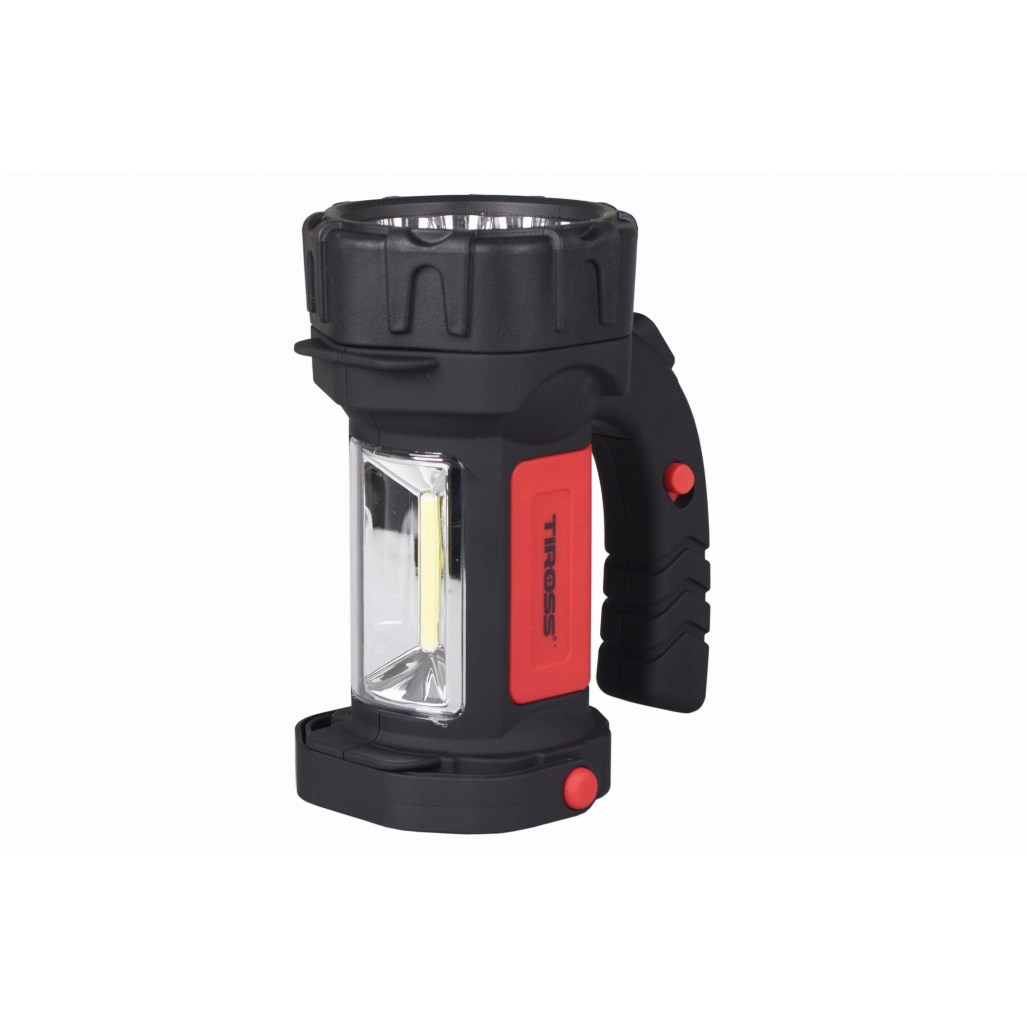 Lanterna, Tiross, LED, 1000 mAh, Negru/Rosu - eMAG.ro