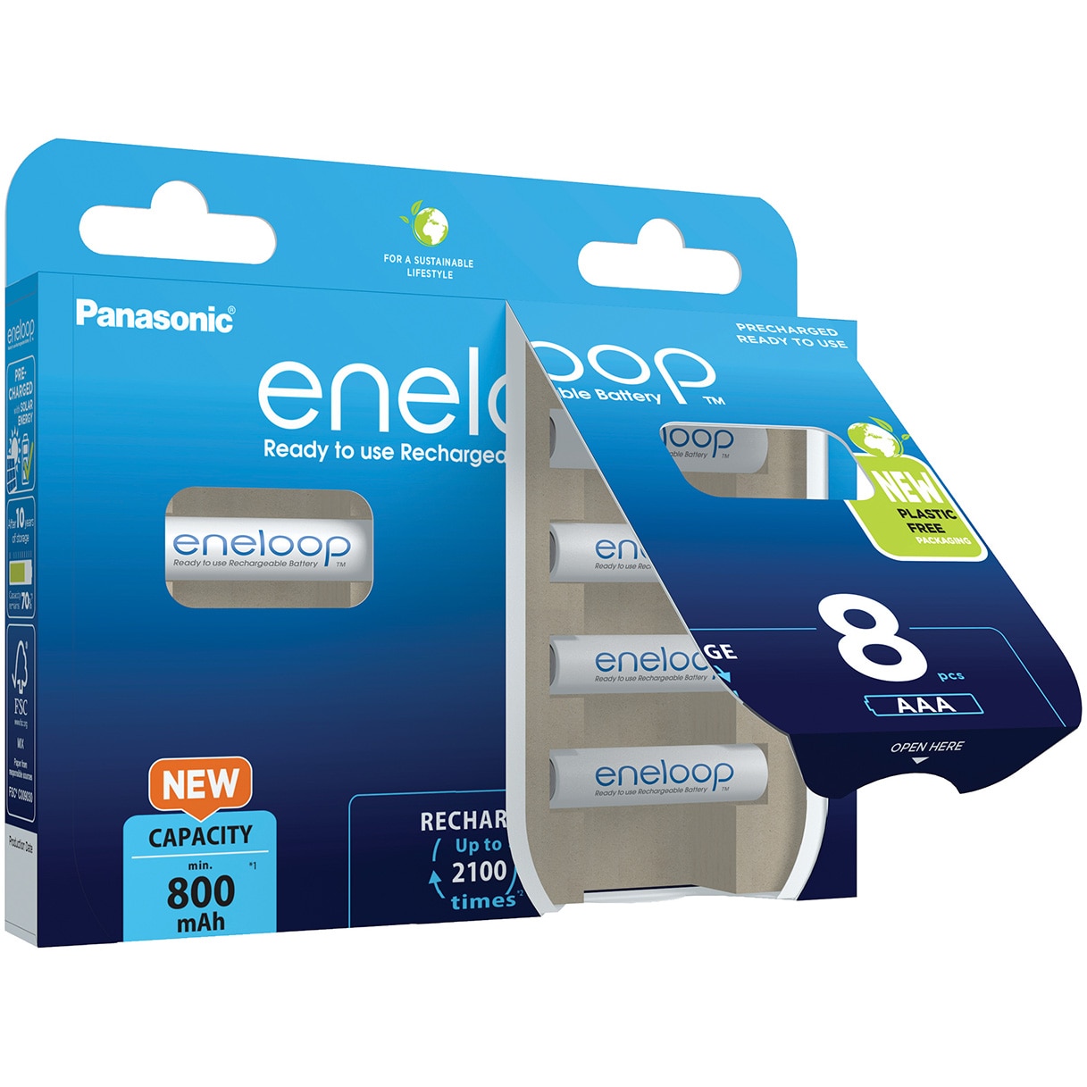 Eneloop Bk 4mcde 8be Aaa Mikro 800mah Ni Mh Akkumulátor 8db Bliszter