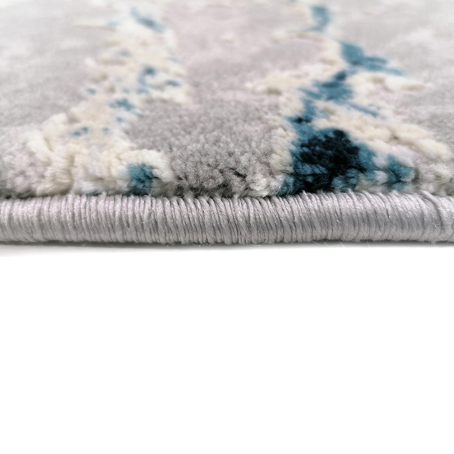 Covor, Zeugma Monaco, Living, Dormitor, Gri/Turcoaz, Antiderapant, 120 ...