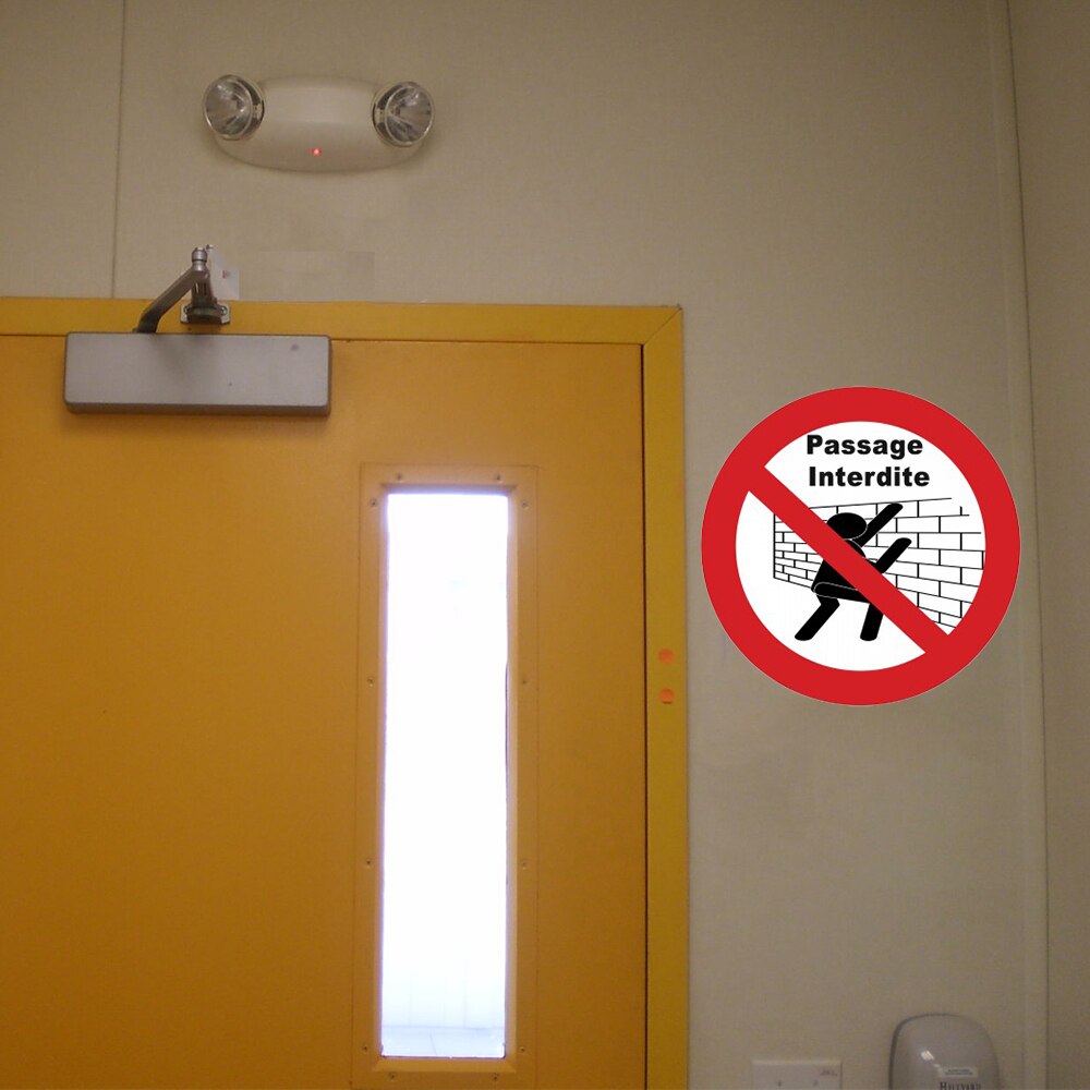 Sticker decorativ, Indicator de Restrictie - Trecerea Interzisa ...