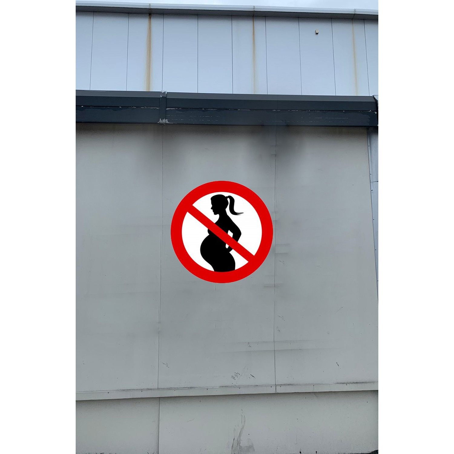 Sticker decorativ, Indicator de Restrictie - Interzis Femeilor ...