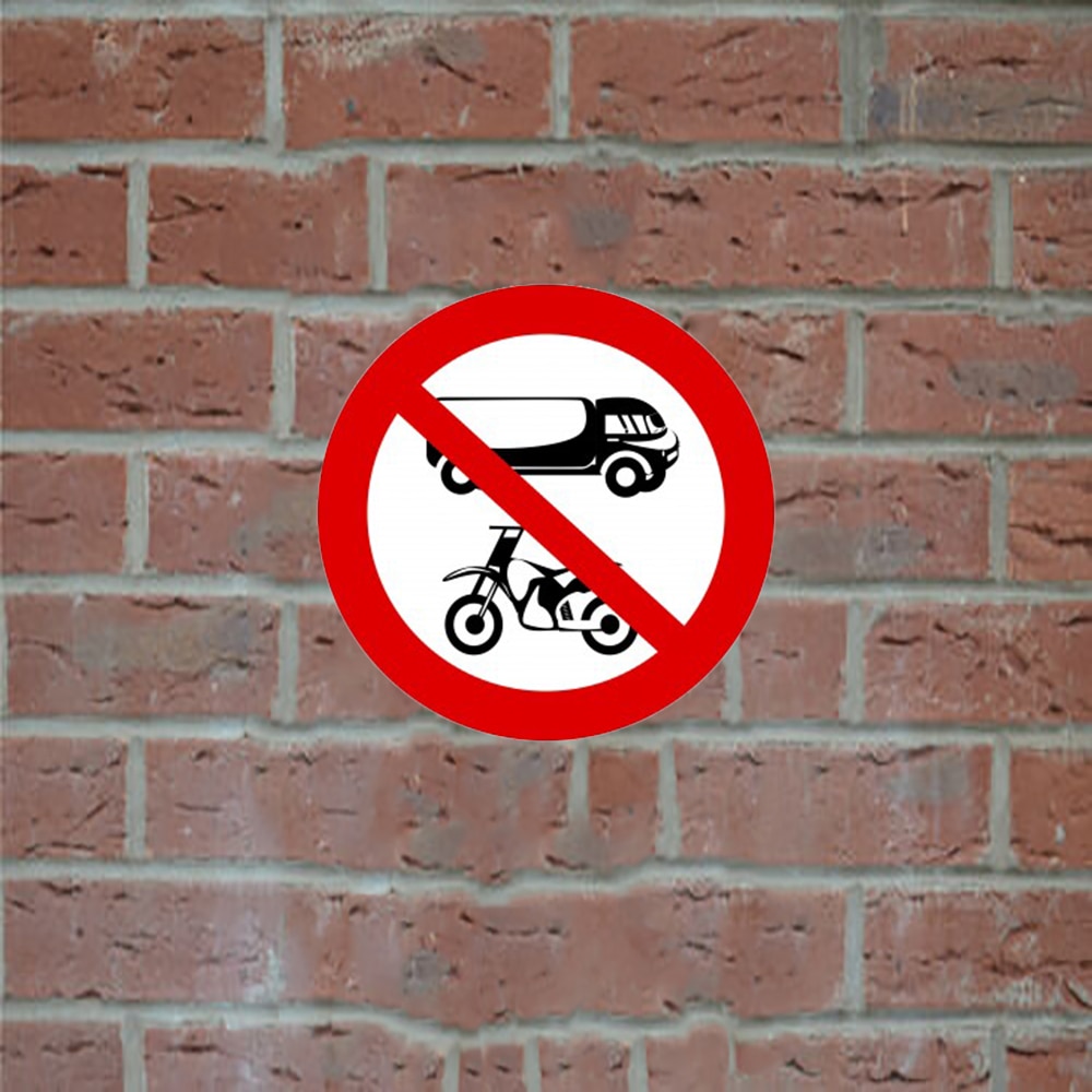 Sticker decorativ, Indicator de Restrictie - Interzis Camioanelor si ...