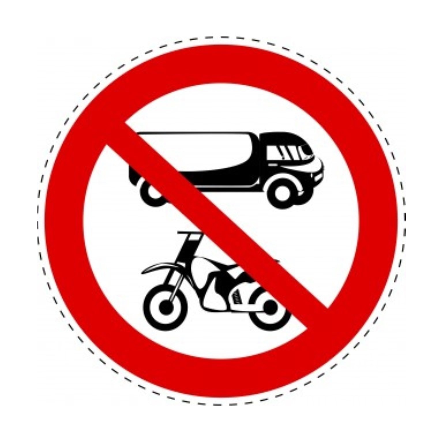 Sticker decorativ, Indicator de Restrictie - Interzis Camioanelor si ...