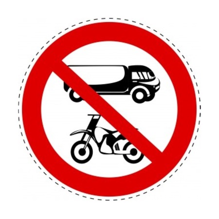 Sticker decorativ, Indicator de Restrictie - Interzis Camioanelor si ...