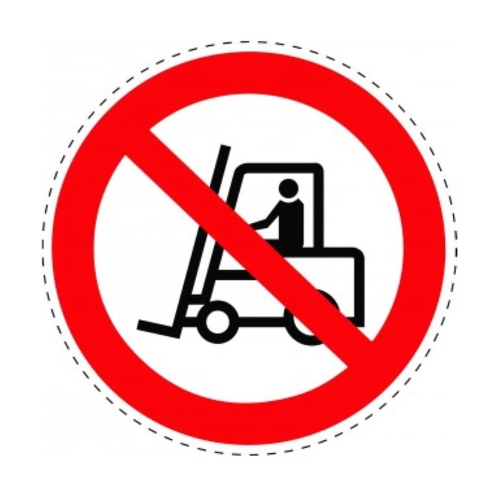 Sticker decorativ, Indicator de Restrictie - Acces Interzis ...