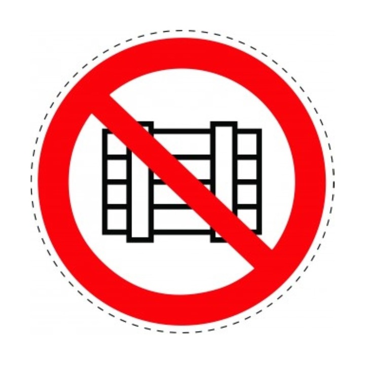 Sticker decorativ, Indicator de Restrictie - Nu Depozitati Intre Stive ...