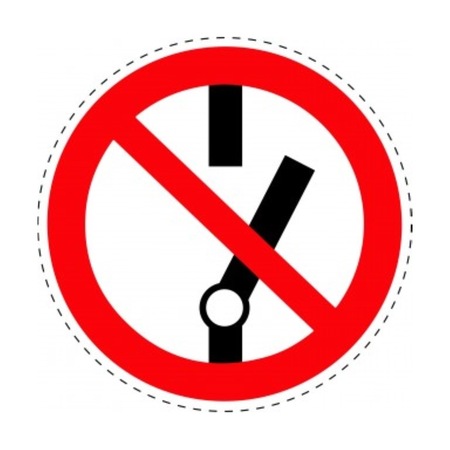 Sticker decorativ, Indicator de Restrictie - Nu Modificati Pozitia ...