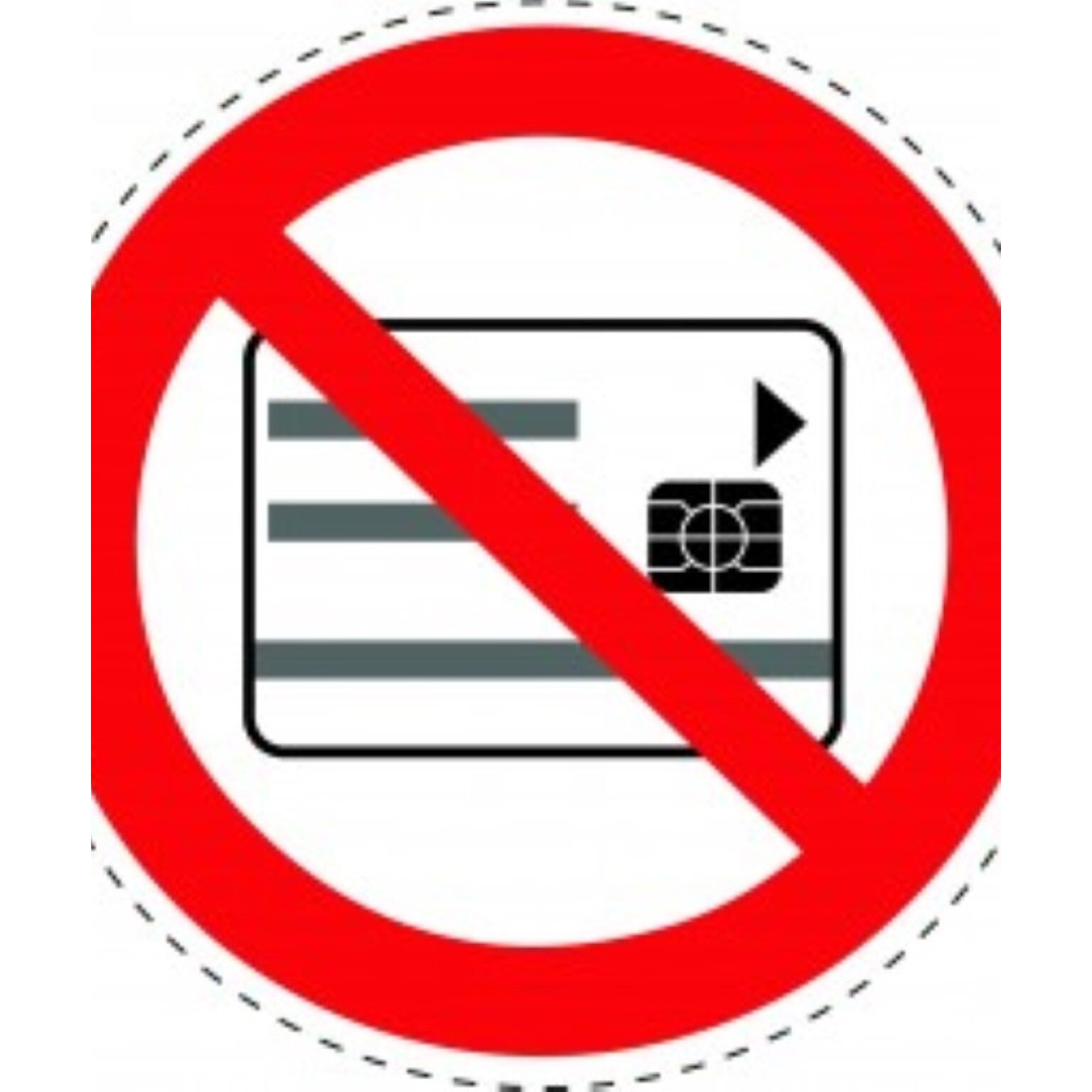 Sticker decorativ, Indicator de Restrictie - Interzis Cartelelor ...