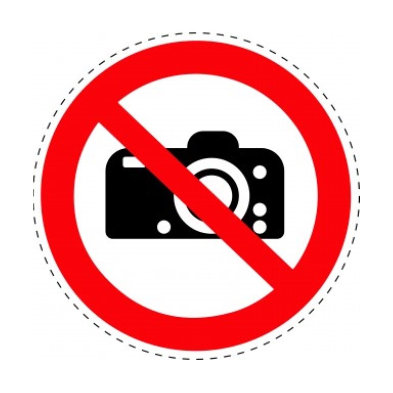 Sticker decorativ, Indicator de Restrictie - Fotografiatul Interzis ...