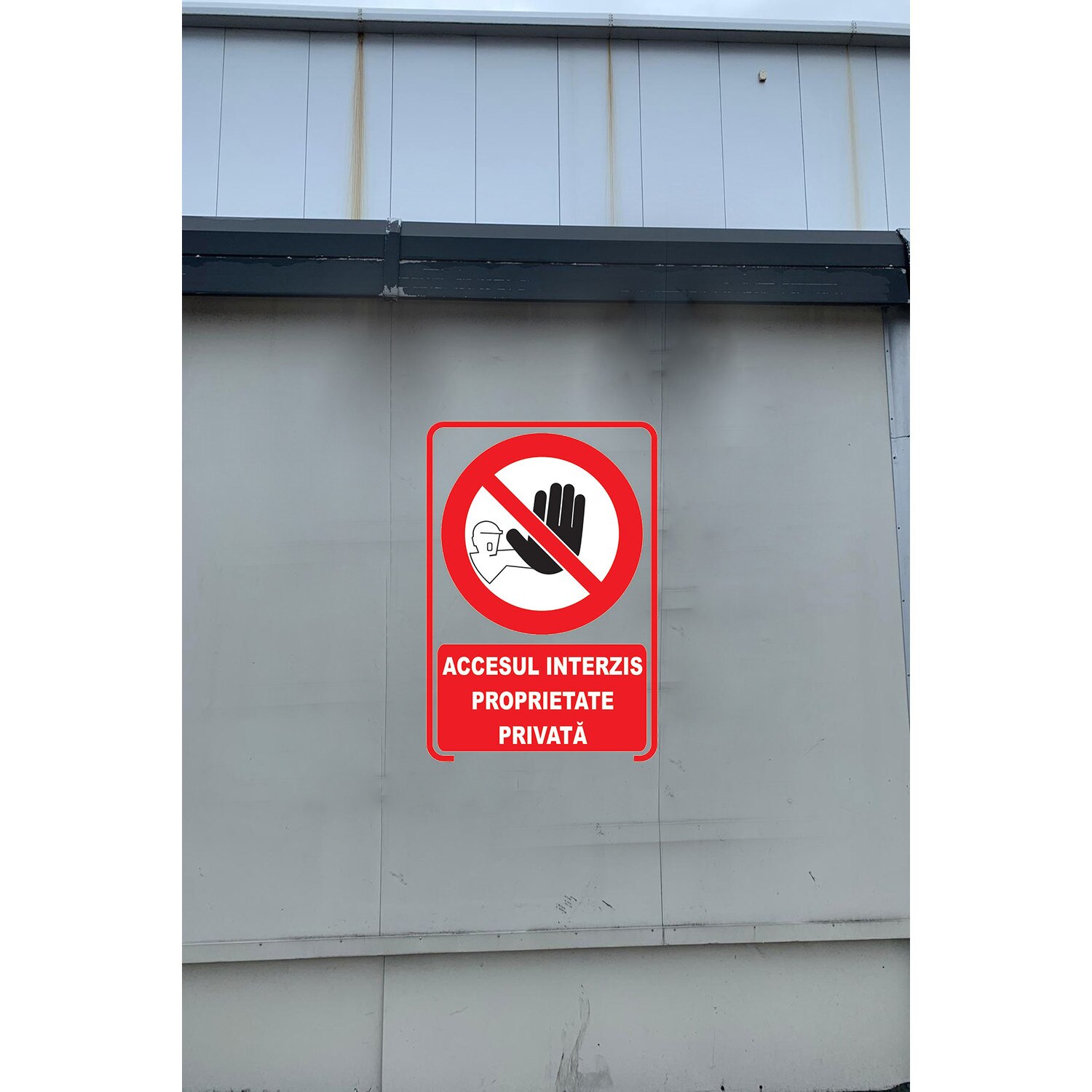 Sticker decorativ, Indicator interzicere - Accesul interzis proprietate ...