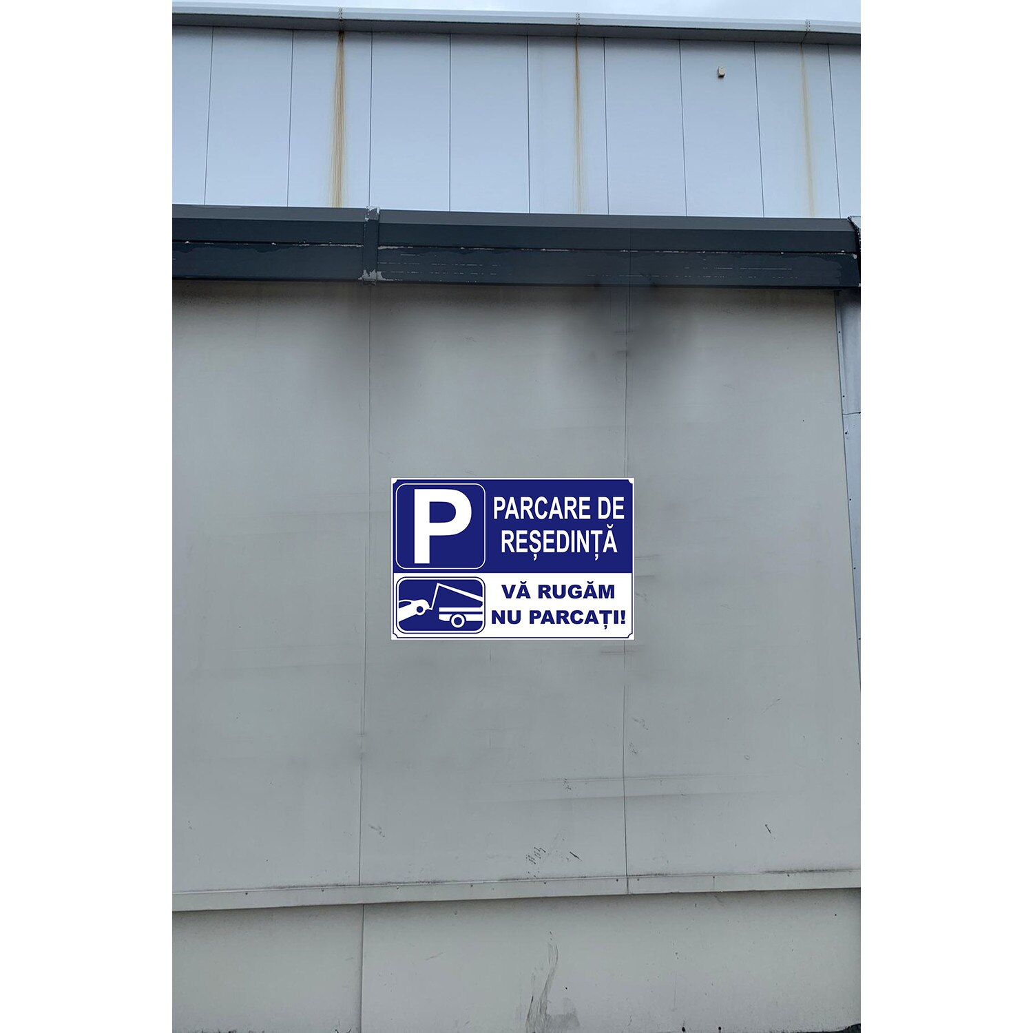 Sticker decorativ, Indicator avertizare - Parcare de resedinta, nu ...