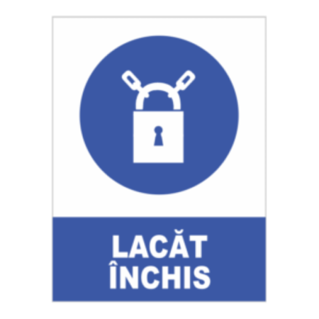 Sticker decorativ, Indicator - Lacat inchis, 21x29.7 cm A4 - eMAG.ro