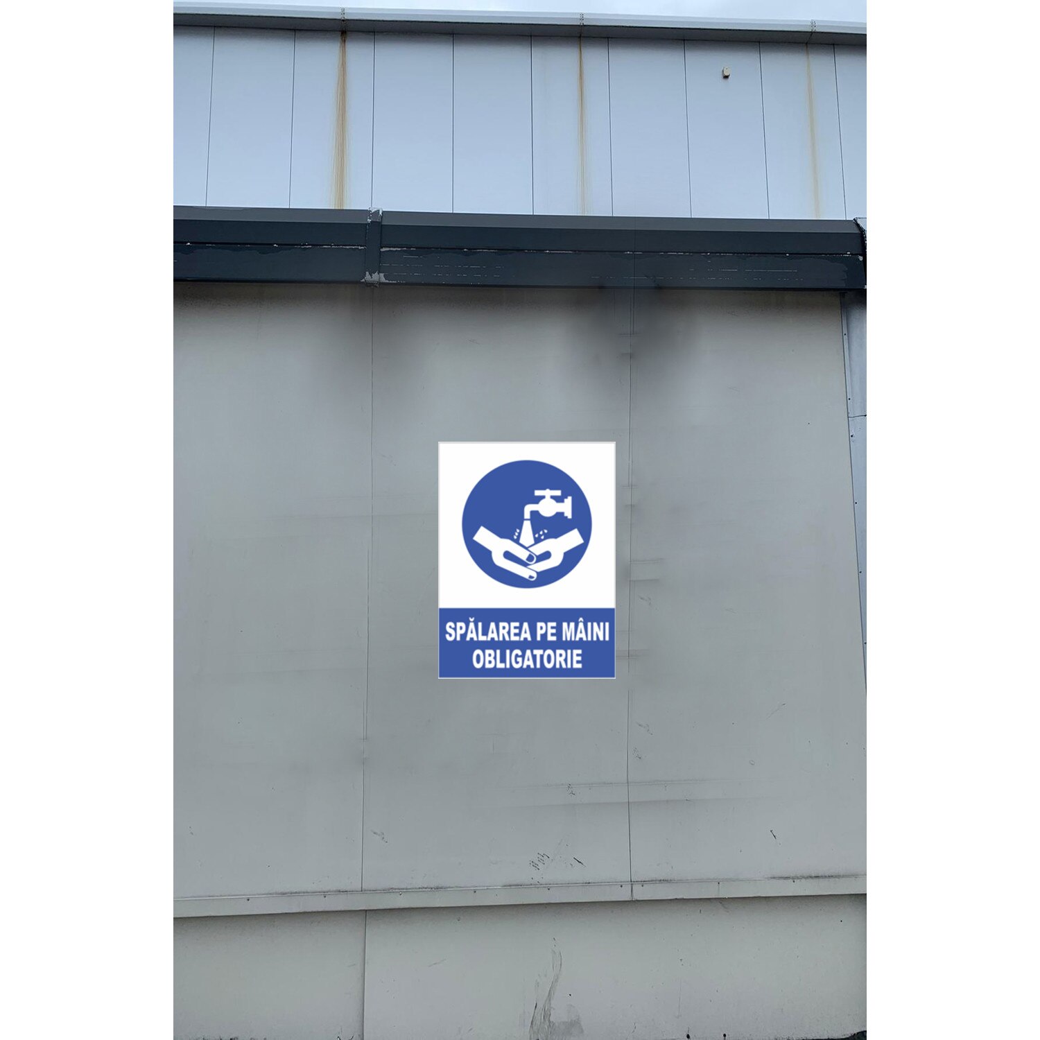 Sticker decorativ, Indicator - Spalarea pe maini obligatorie, 42x59.4 ...