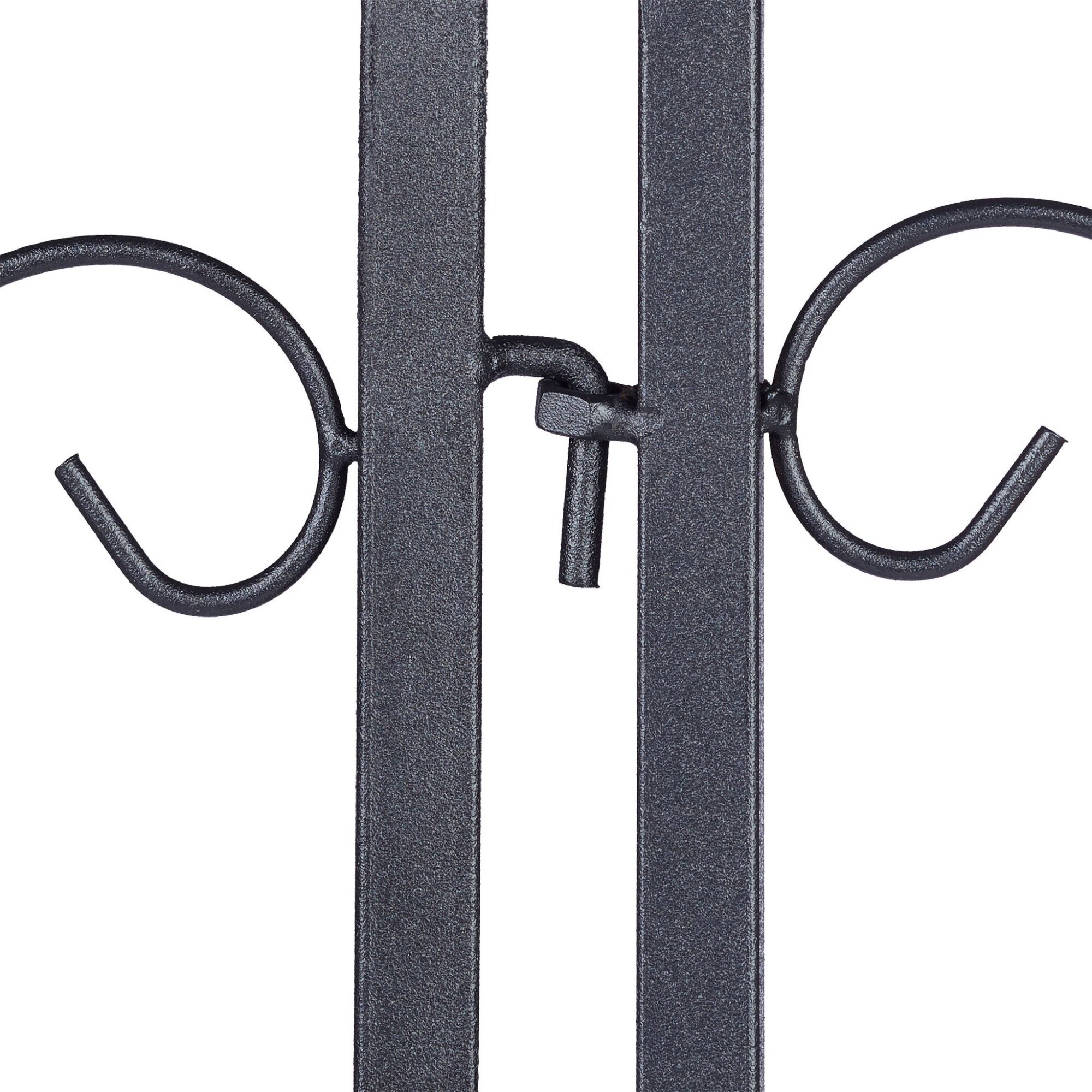 Gard decorativ, cu infigere in sol, din metal, 4 piese, 47 x 56,5 x 1,5 ...