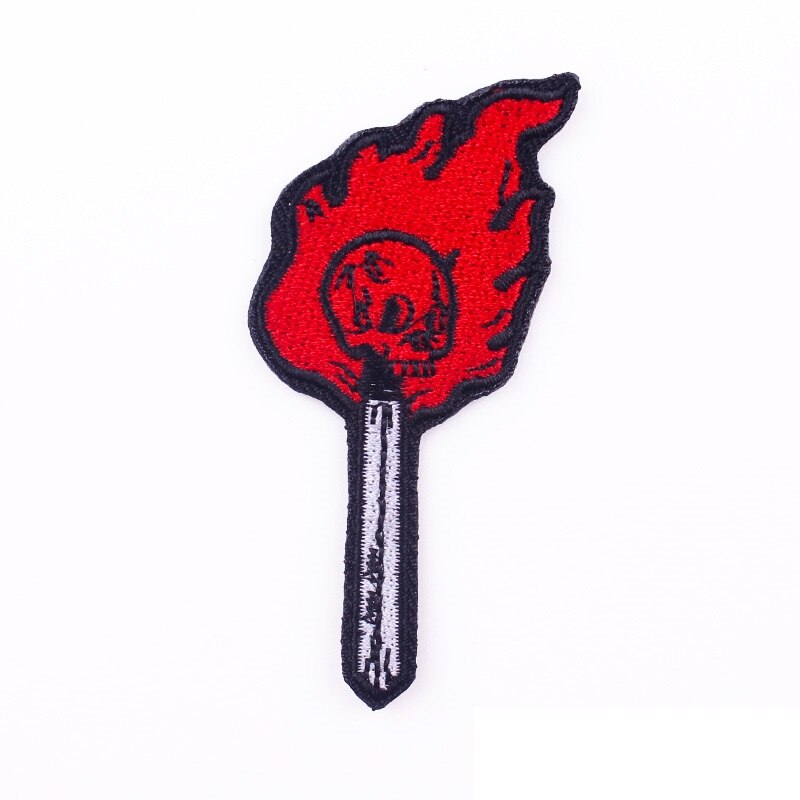 Petic textil brodat Stick on fire 7.5x3.5 cm - eMAG.ro