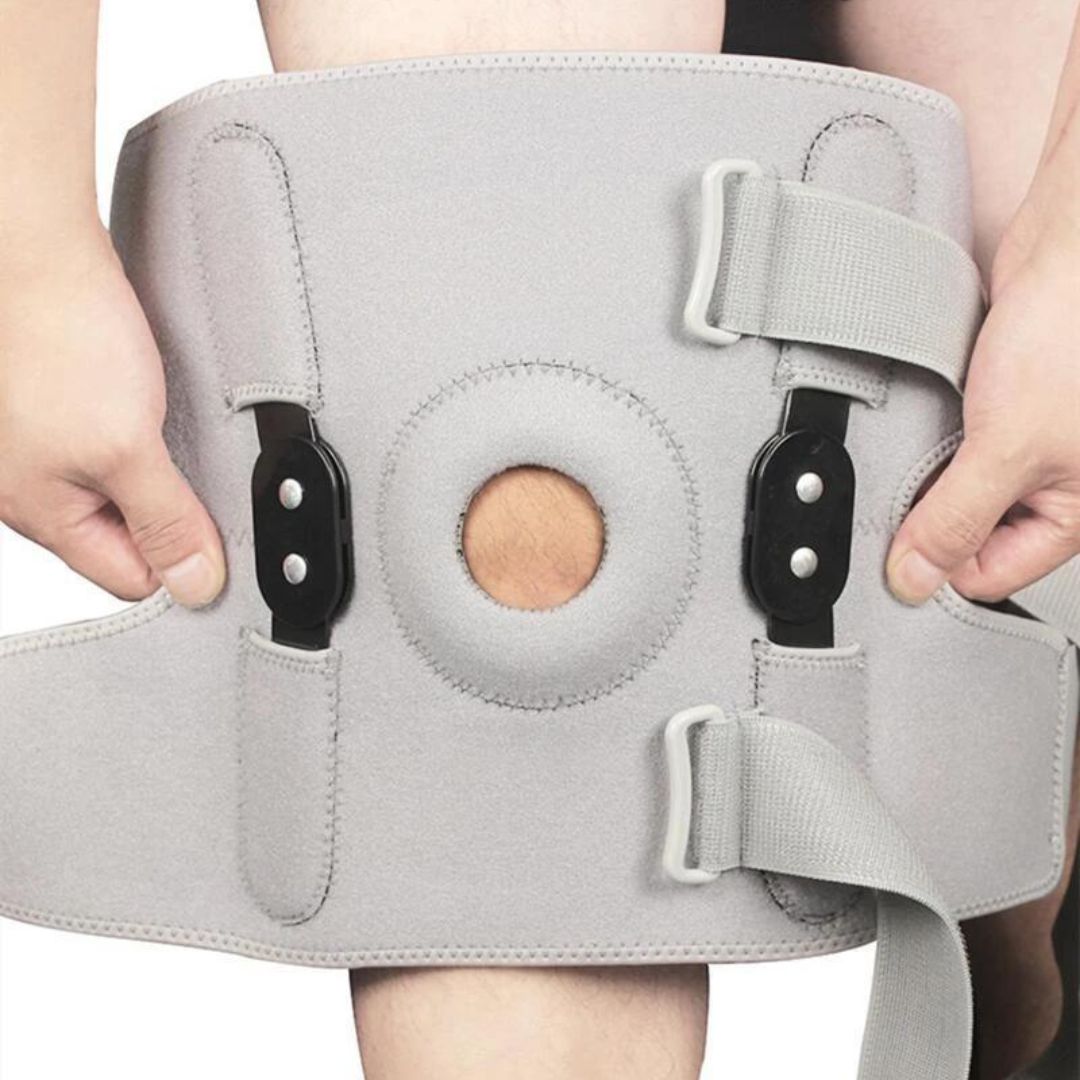 Genunchiera fixa pentru protectia articulatiei genunchiului, cu tije ...
