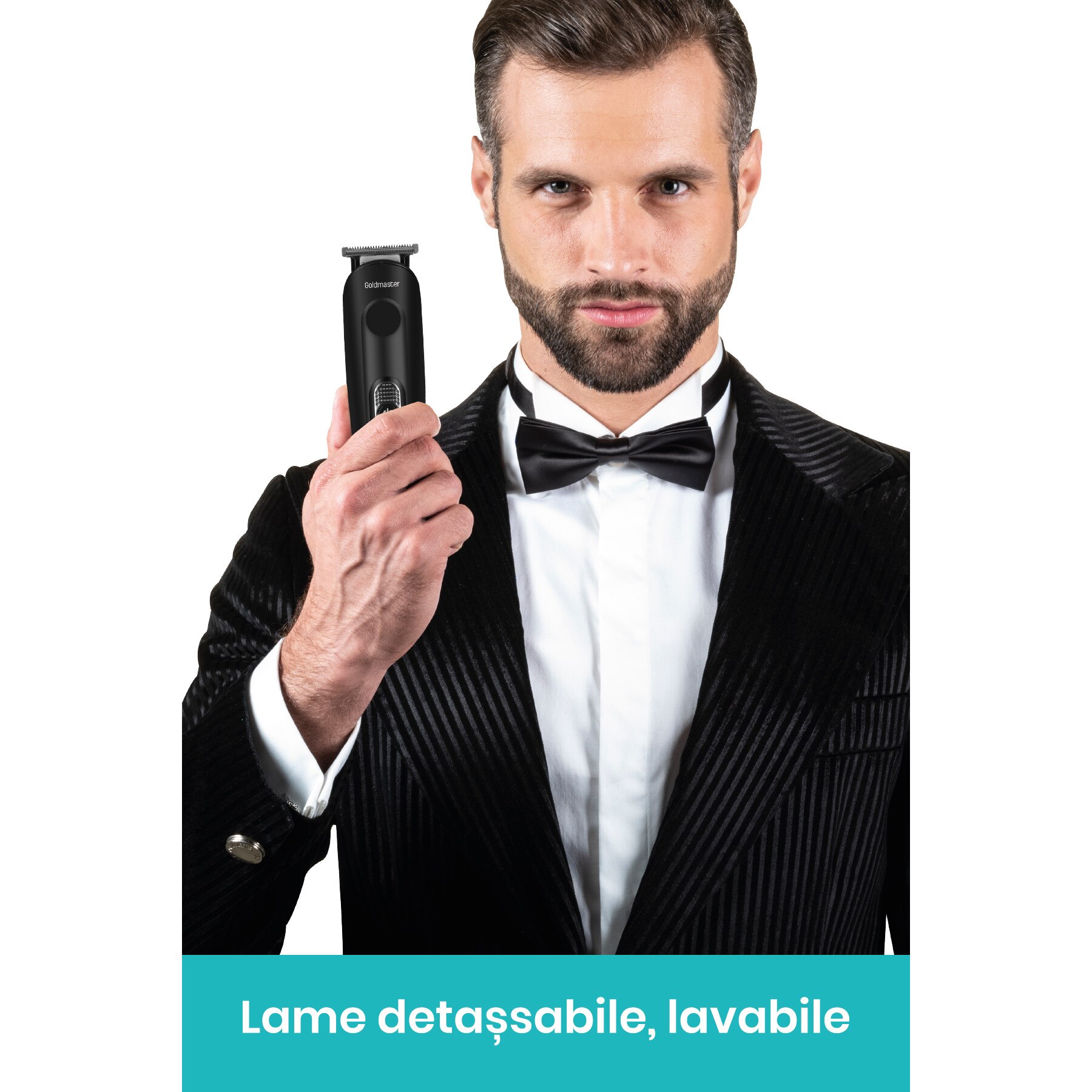 Aparat de tuns Goldmaster GM-8173, Lame otel, Incarcare rapida, Lithium ...