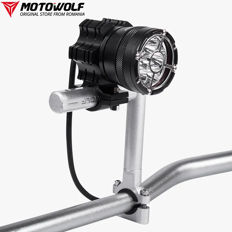 Proiector led cu semnalizare moto/atv/auto, 6500K, 45W, aluminiu ...