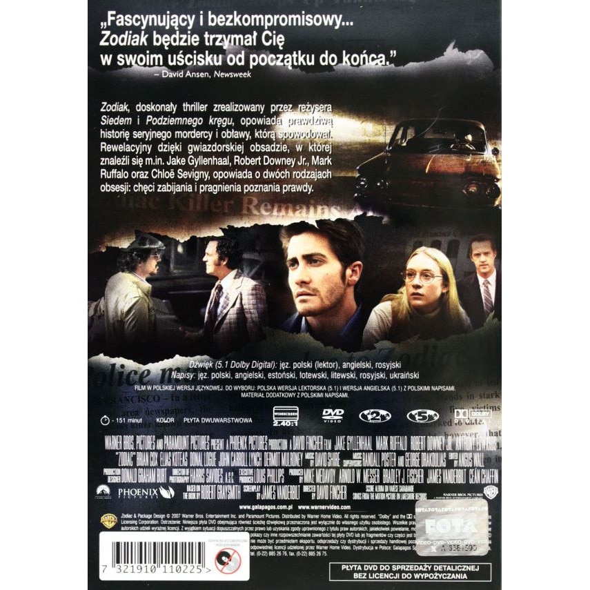Zodiac dvd cover 60 photos - Astrologytoyou.com