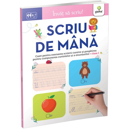 Scriu de mana 6-7 ani. Invat sa scriu! - eMAG.ro