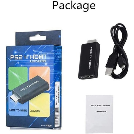 Adapter, HDMI, PlayStation 2-hez, fekete - eMAG.hu
