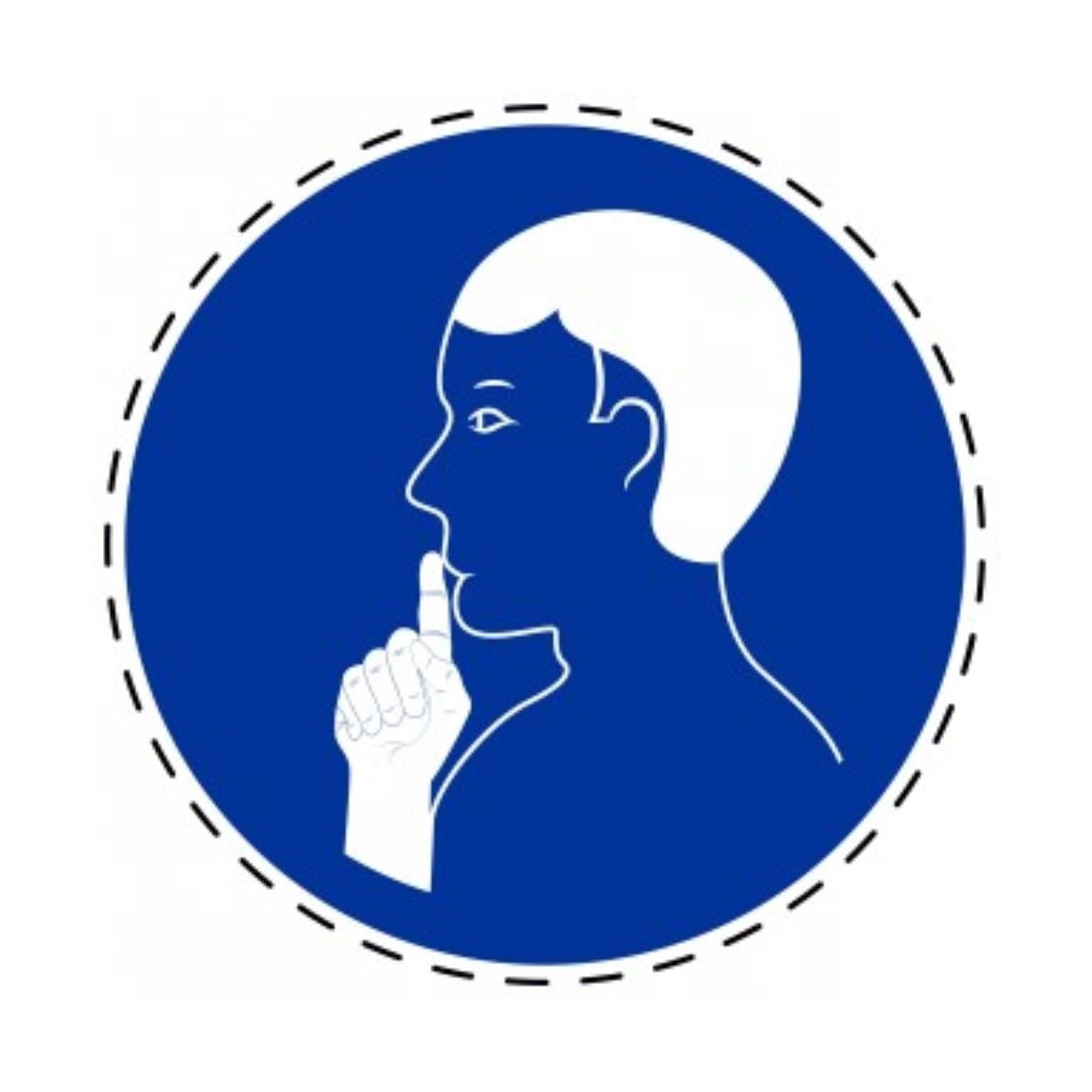 Sticker decorativ, Indicator de Obligativitate - Pastrati Linistea ...
